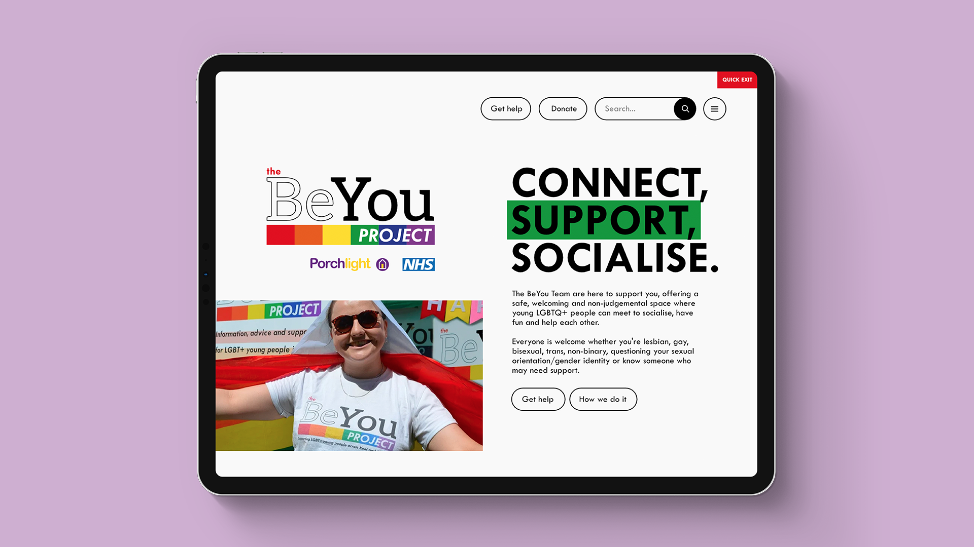 The BeYou Project - Web design | Dodgems and Floss